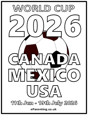World Cup 2026 Colouring Pictures Free Printable